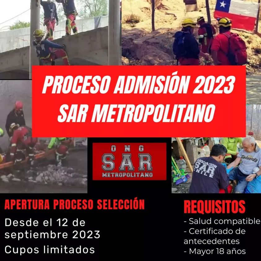 ¡Proceso de admisión 2023! - Asociación SAR CHILE