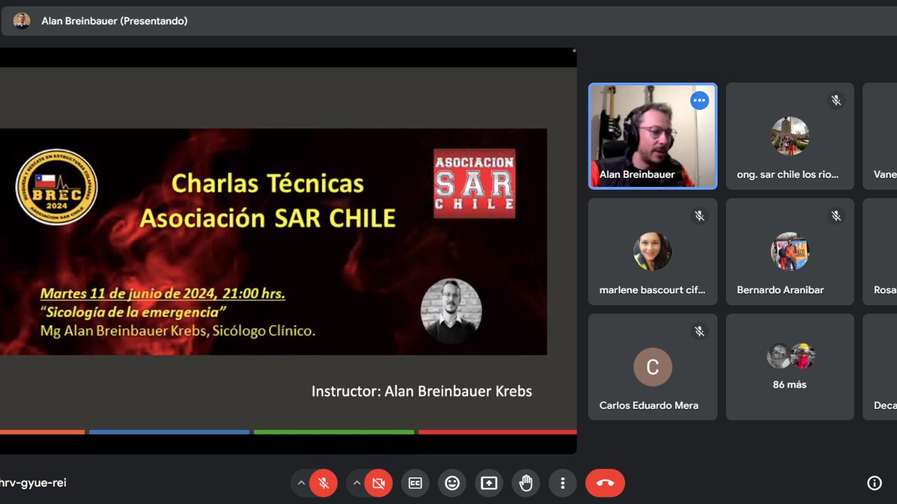 Conferencia «Sicología de la emergencia» por el Mg. Alan Breinbauer ...